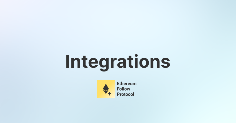 Integrations | EFP